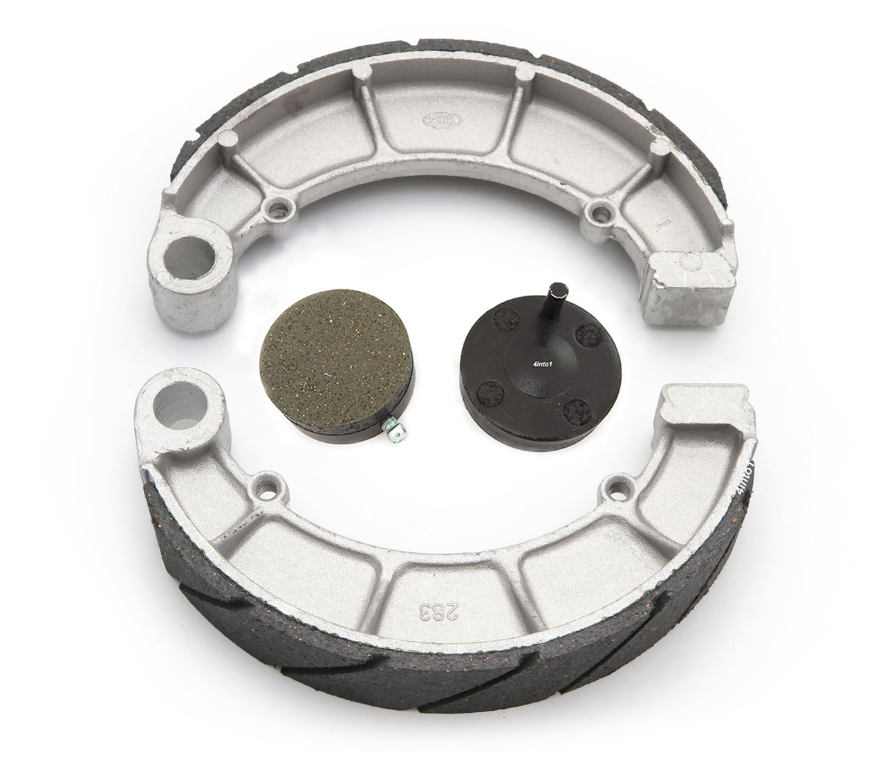 Front & Rear Grooved Brake Pads - Honda CB450K - 1970-1971