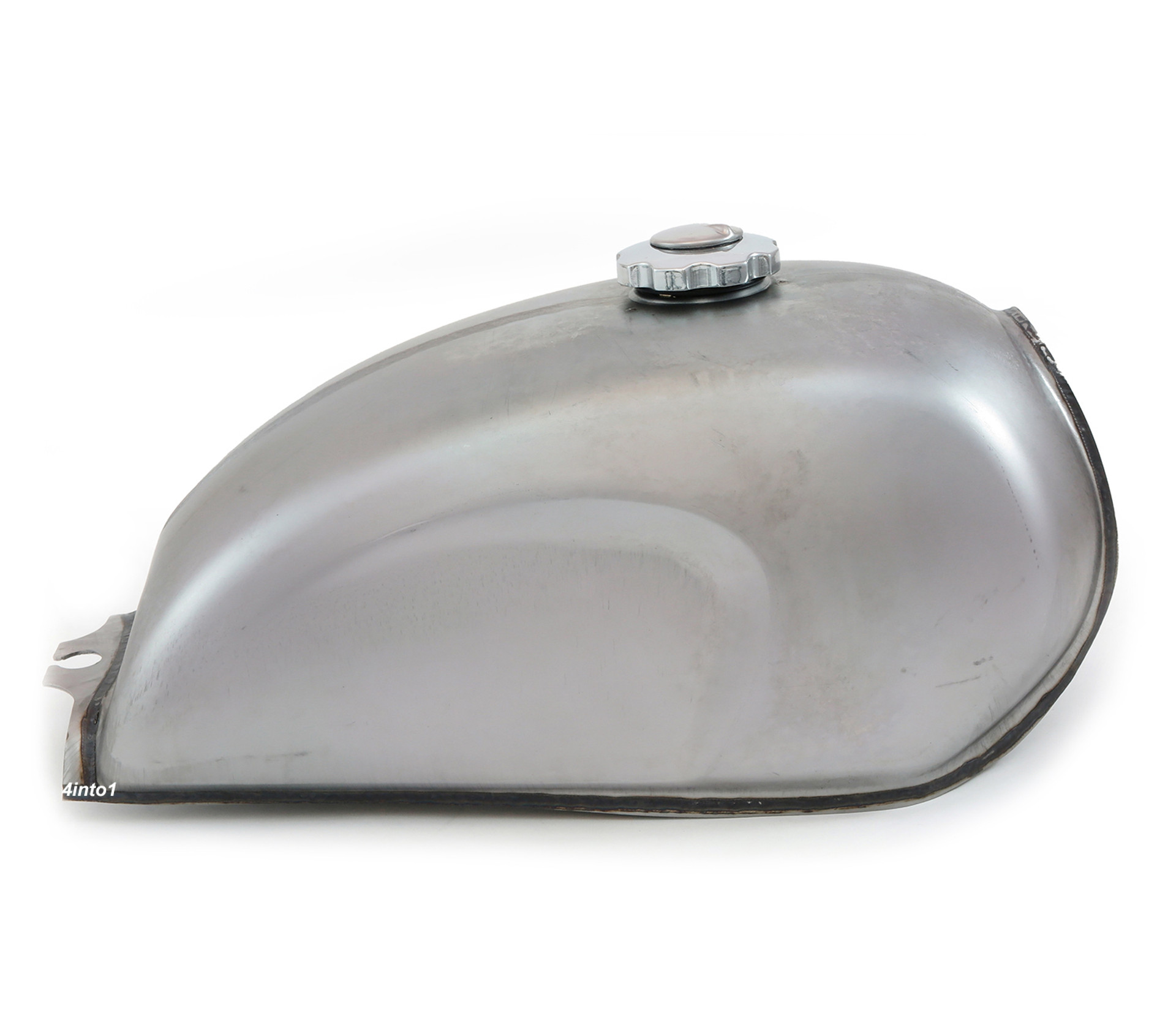 The Horizon Cafe Racer Gas Tank - Raw Steel