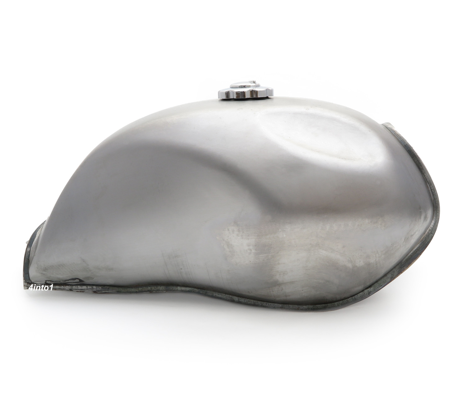 The Skyline Cafe Racer Gas Tank - Raw Steel