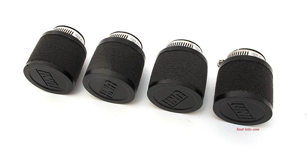 Chrome Pod Filter - 35mm - Honda CB160 CB350F CB400F