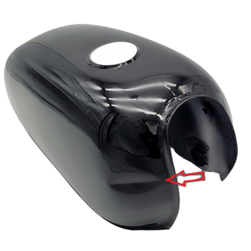 The Peanut Classic Style Gas Tank - Black ( BLEMISHED )