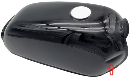 The Peanut Classic Style Gas Tank - Black ( BLEMISHED )