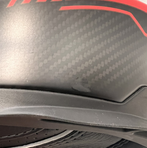 Nexx X WST2 Carbon Zero 2 Helmet - Matte Carbon/Red - Medium (BLEMISHED)