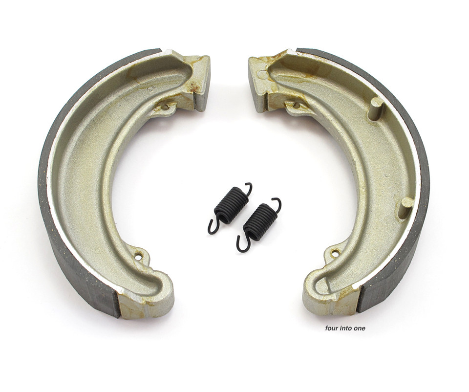EBC Grooved Rear Brake Shoes - 315G - Honda CB350 CB360 CB400