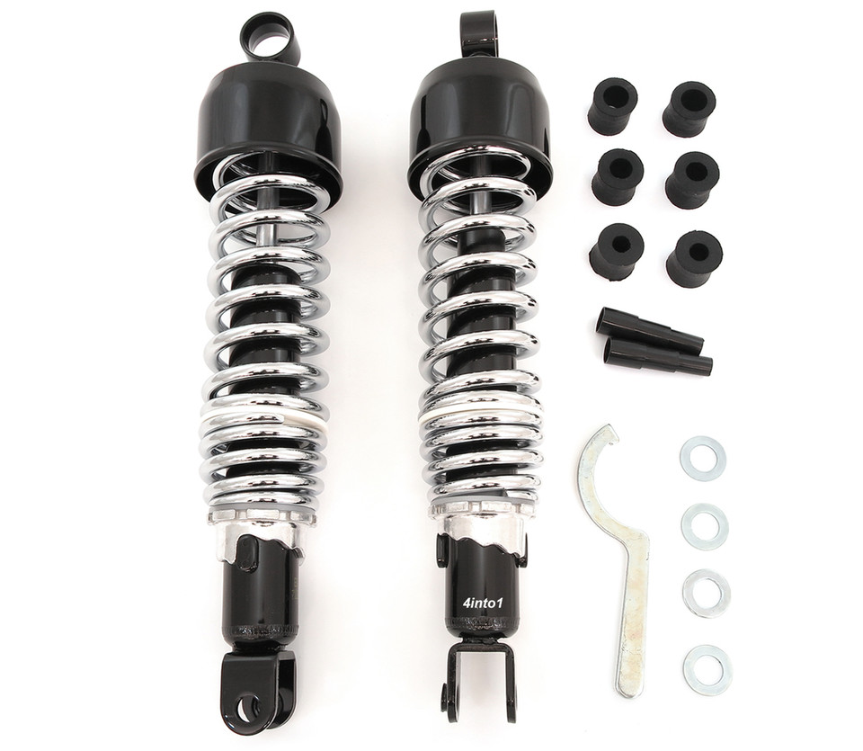 Chrome Shocks - Eye / Clevis - 321mm (12 5/8") - Honda CB/CL/SL350 CB ...