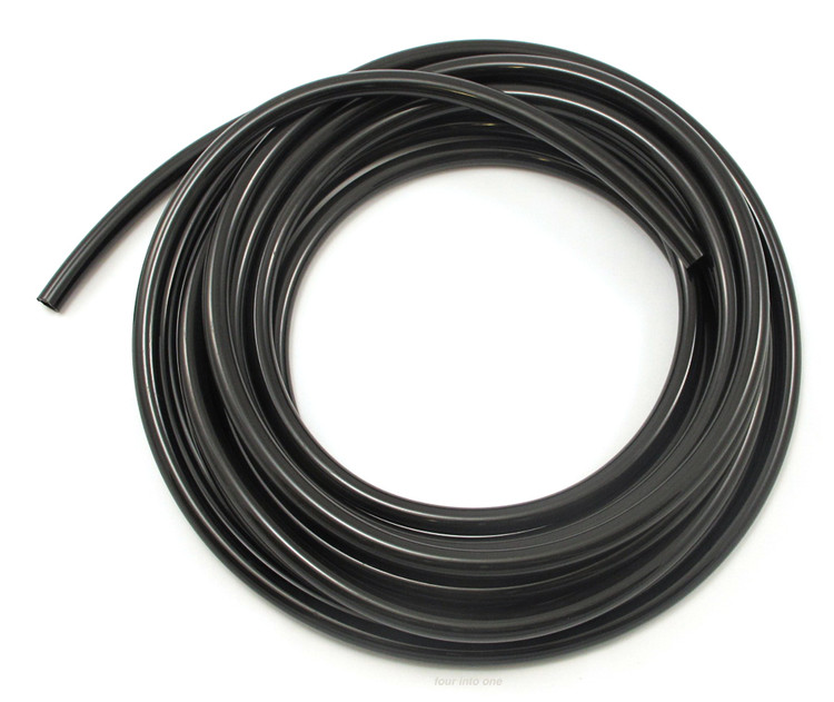 Universal Motorcycle Black Rubber Fuel / Oil / Gas Line - 1/4" (6mm ...