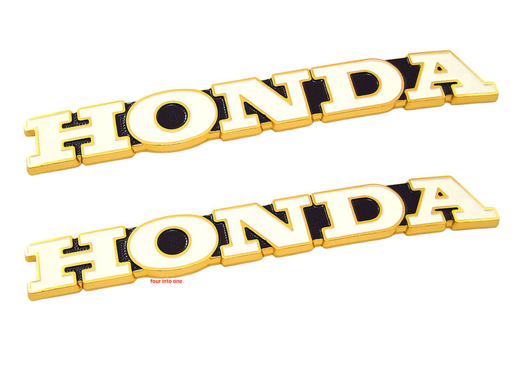 Set of 2 - Genuine Honda Gas Tank Emblems - 87121-300-030 - CB500/550/750