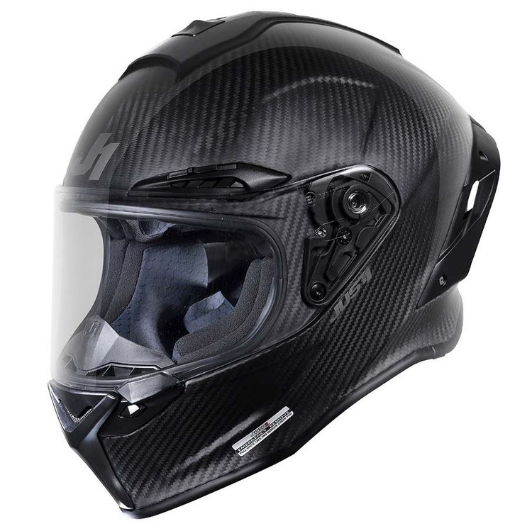 JUST1 J-GPR Full Face Motorcycle Helmet - Gloss Carbon - Medium (CLOSEOUT)
