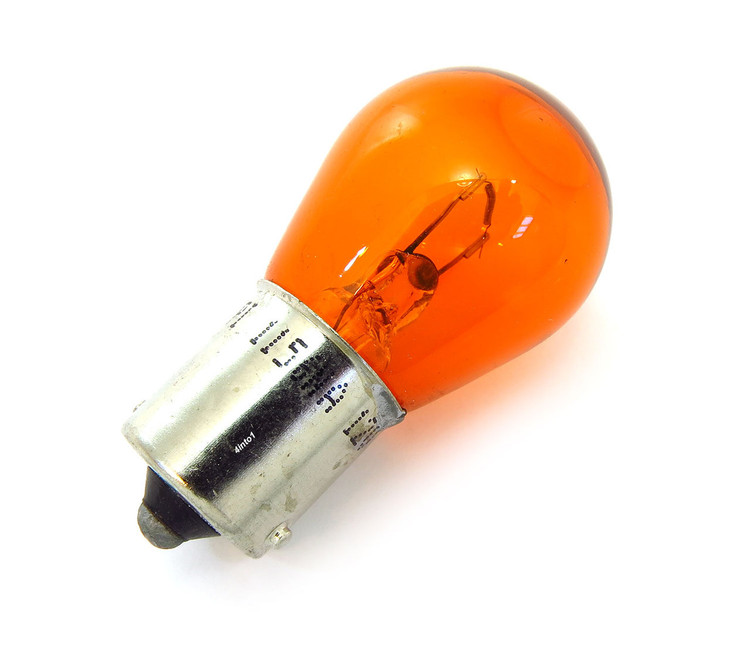 12 Volt Single Filament Amber Light Bulb - 1156A