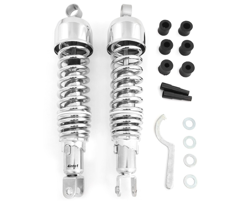Performance Shocks - Chrome - Eye / Clevis - 335mm (13 1/8")