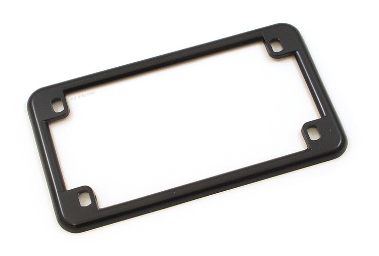 Gloss Black Motorcycle License Plate Frame