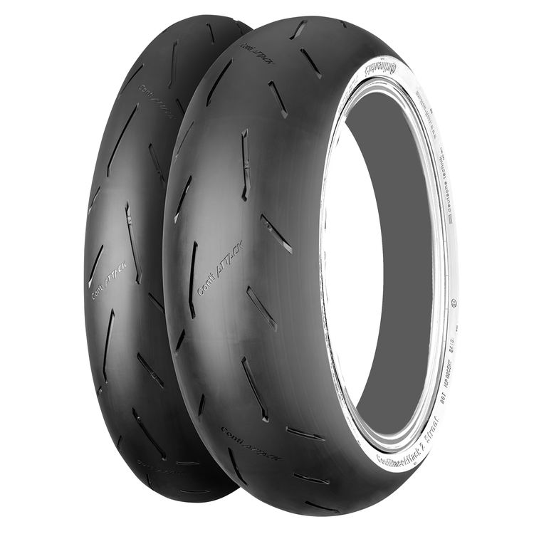 Continental ContiRaceAttack 2 Tire Set - CBR600F4 CBR600RR VFR800 VTR1000F