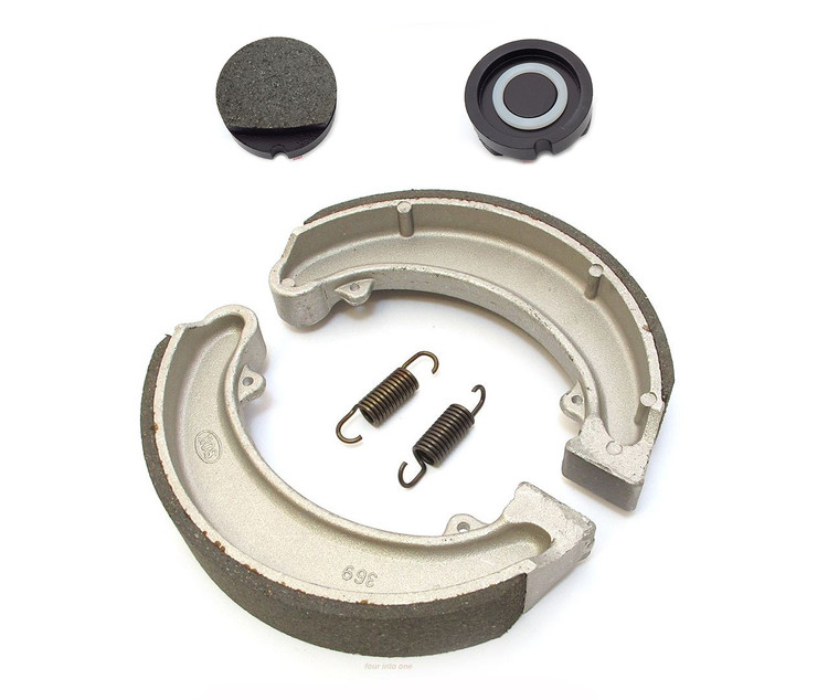 Front & Rear Brake Pads - Honda CB350 CB360 CB400F