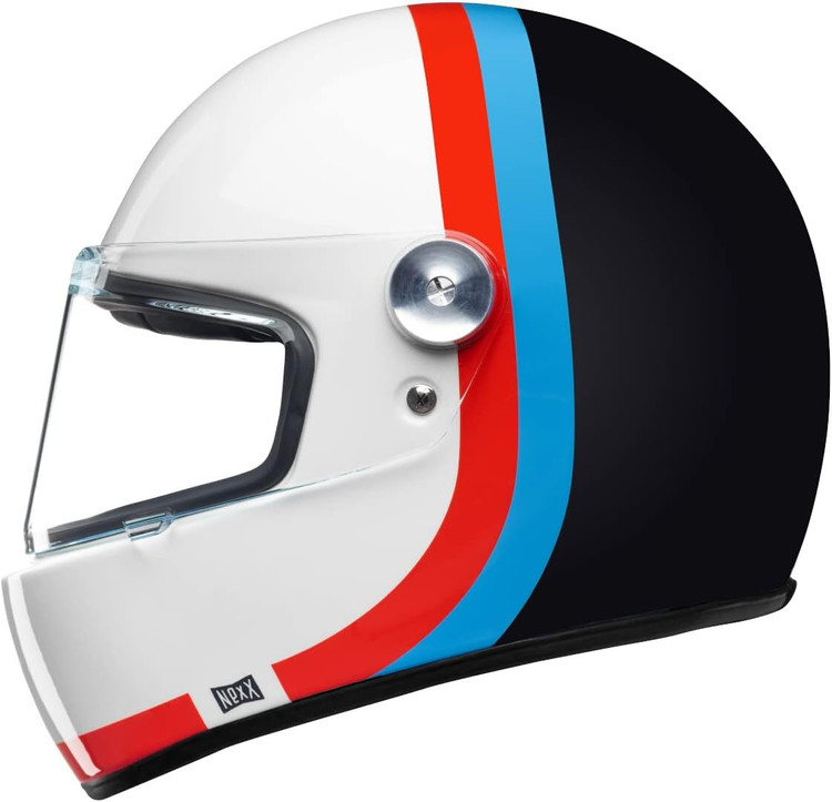 Nexx X G100R Garage Racer Helmet - Speedway White/Blue - Large (CLOSEOUT)