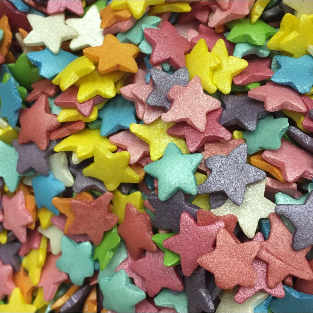 Rainbow Stars Jumbo--Sprinkles 25G