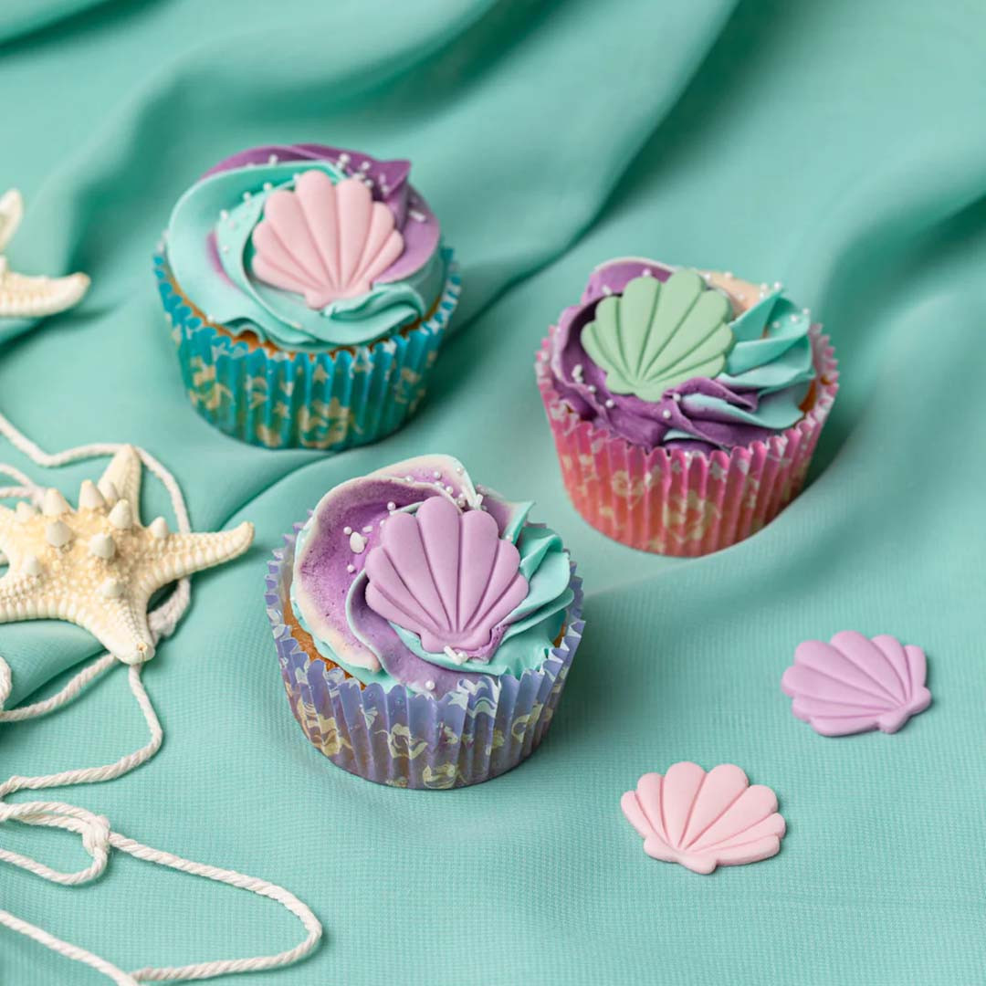 Mermaid Shell Edible Decorations