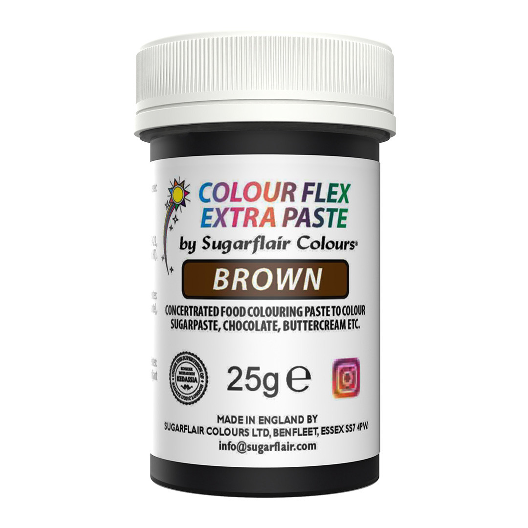 Sugarflair Colour Flex Extra Paste - Brown