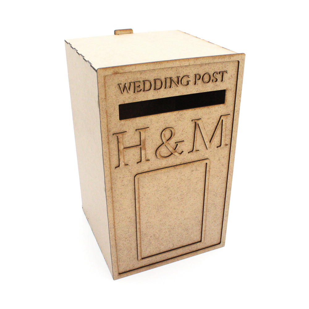 Personalised Initials Wedding Post Box