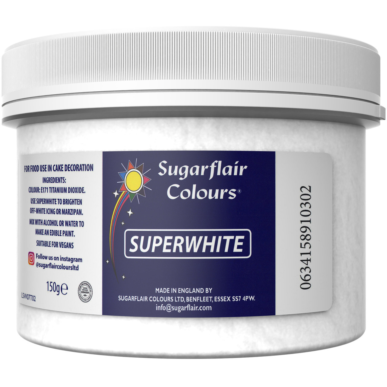 SugarFlair Super White - Icing Whitener 150g