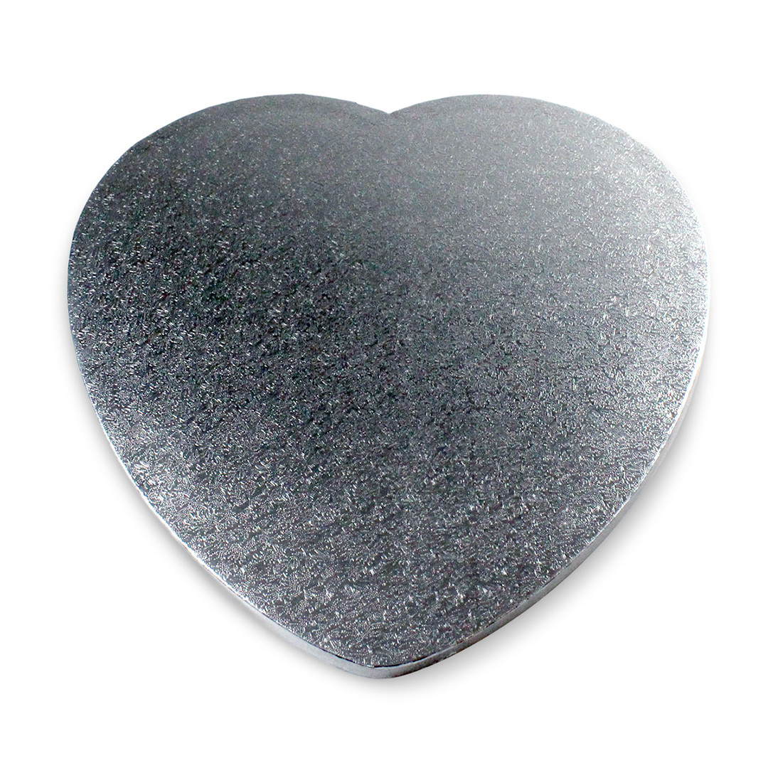 10 Inch Heart Shaped Silver Board