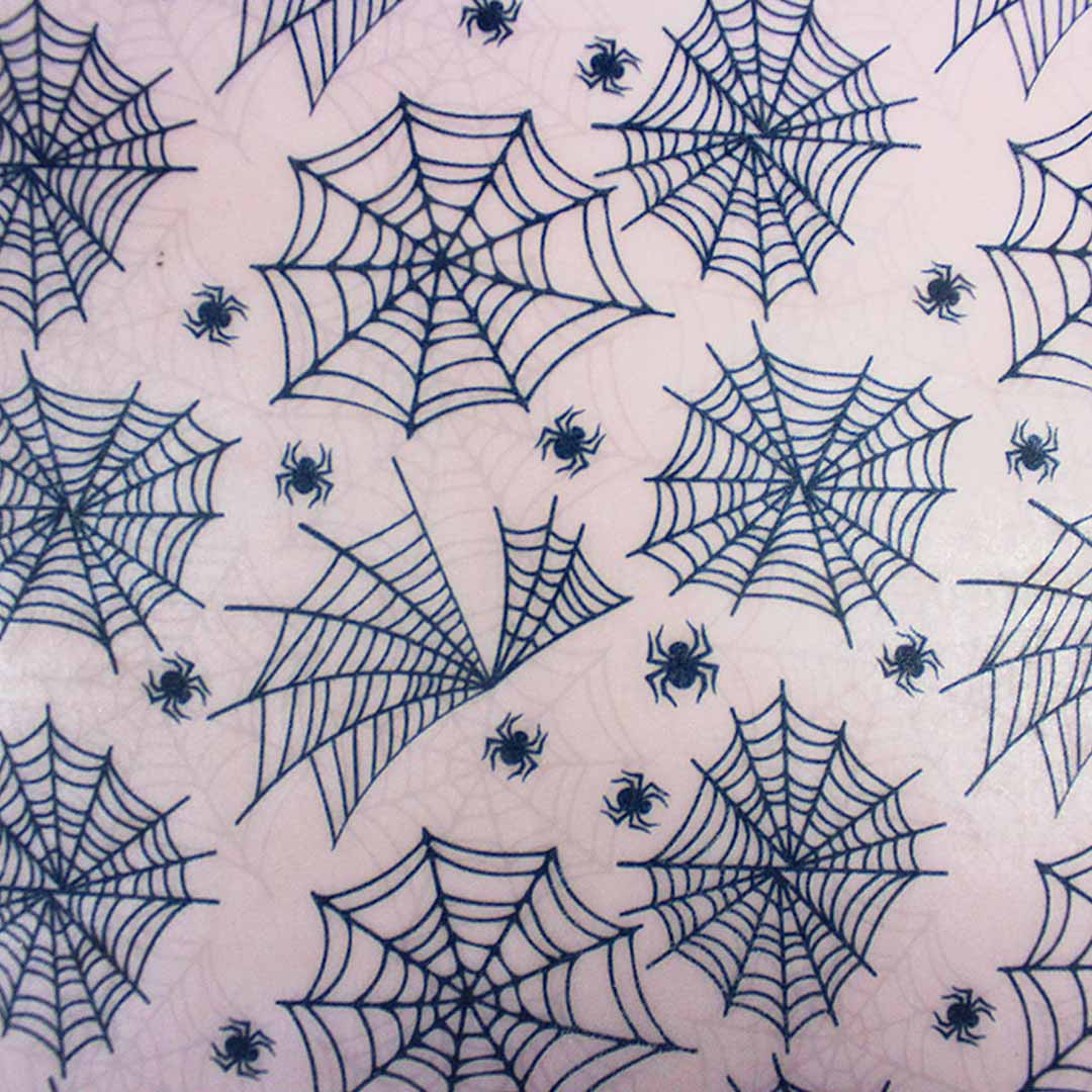The Vanilla Valley - A4 Wafer Cake Wrap - Spiders Web