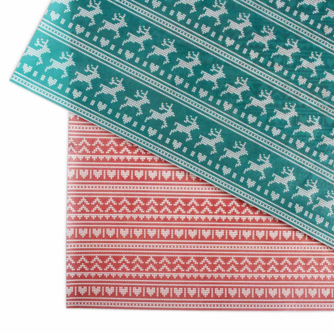 The Vanilla Valley - A4 Cake Wrap - Christmas Jumper Hearts
