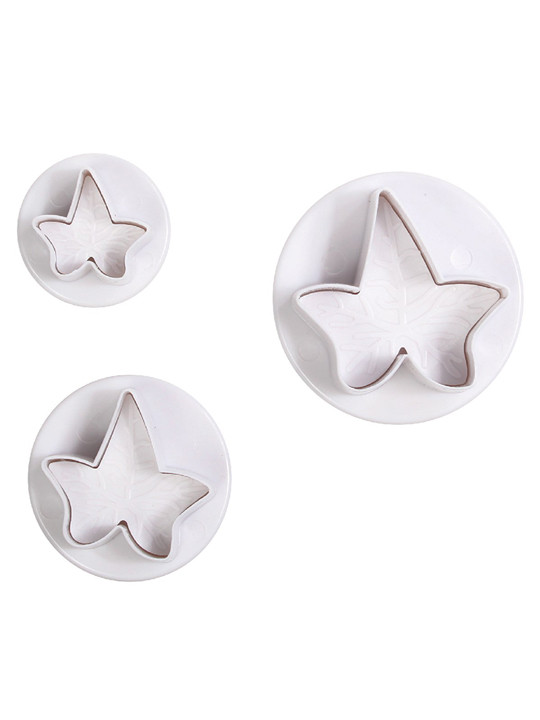 Cake Star Plunger Ivy Cutters - Set of 3