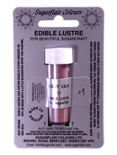 SugarFlair Lustre Dust - Dusky Lilac