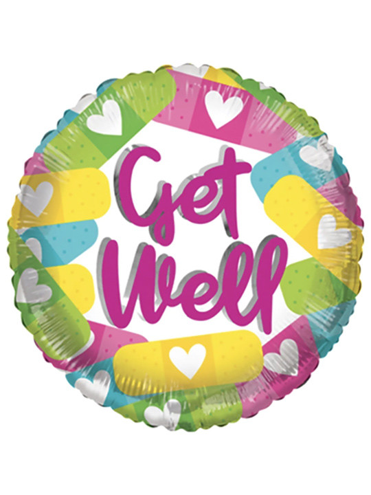 Get Well Band Aids Balloon