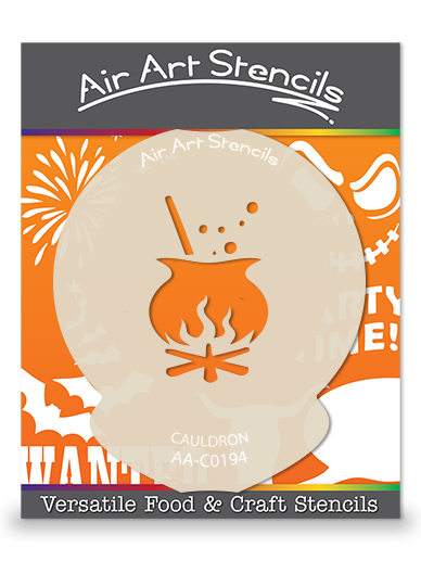 Cauldron Cupcake Stencil