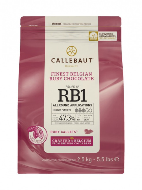 Callebaut Chocolate Callets 2.5kg - Ruby