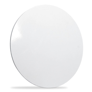 14" Round Masonite Board 4mm - Gloss White