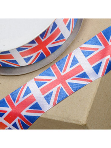 Union Jack Ribbon - 25mm x 25 metres