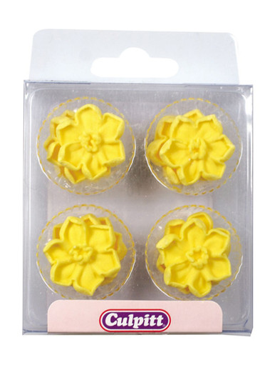 Daffodil Flowers Edible Decorations Pack of 12