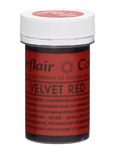 SugarFlair Velvet Red Spectral Paste