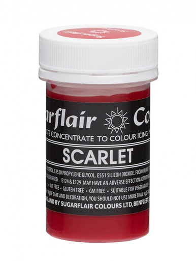SugarFlair Pastel Paste - Scarlet