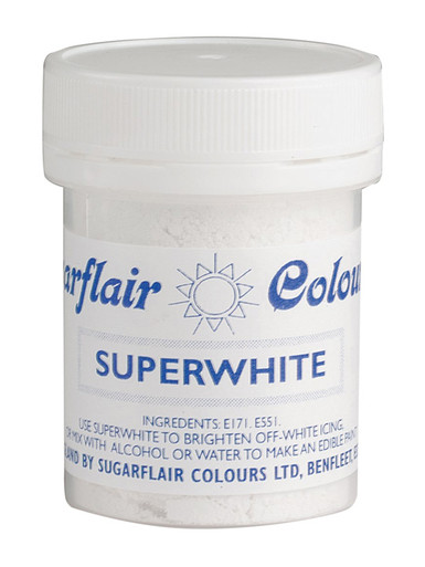 SugarFlair Super White - Icing Whitener Powder