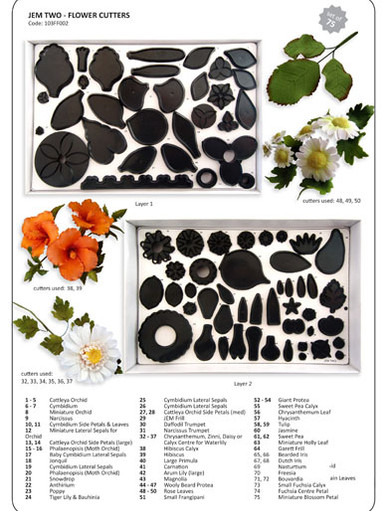 Jem Two Set - Flower Cutters - Set of 75