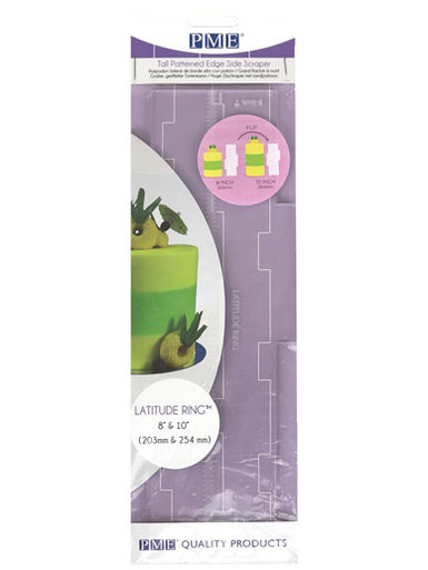 PME Tall Patterned Edge Side Scraper Latitude Ring 8" & 10"