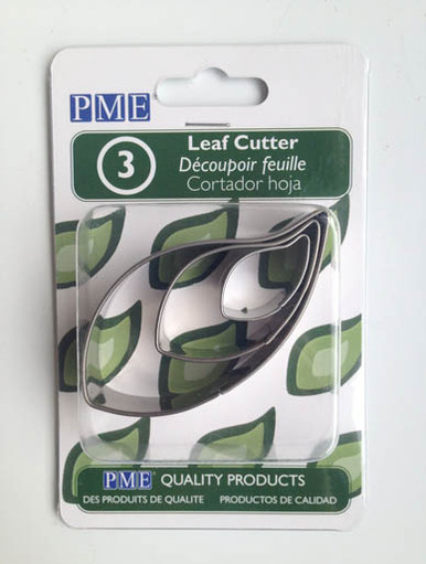 Metal Leaf Cutters set of 3 Leaf Cutters