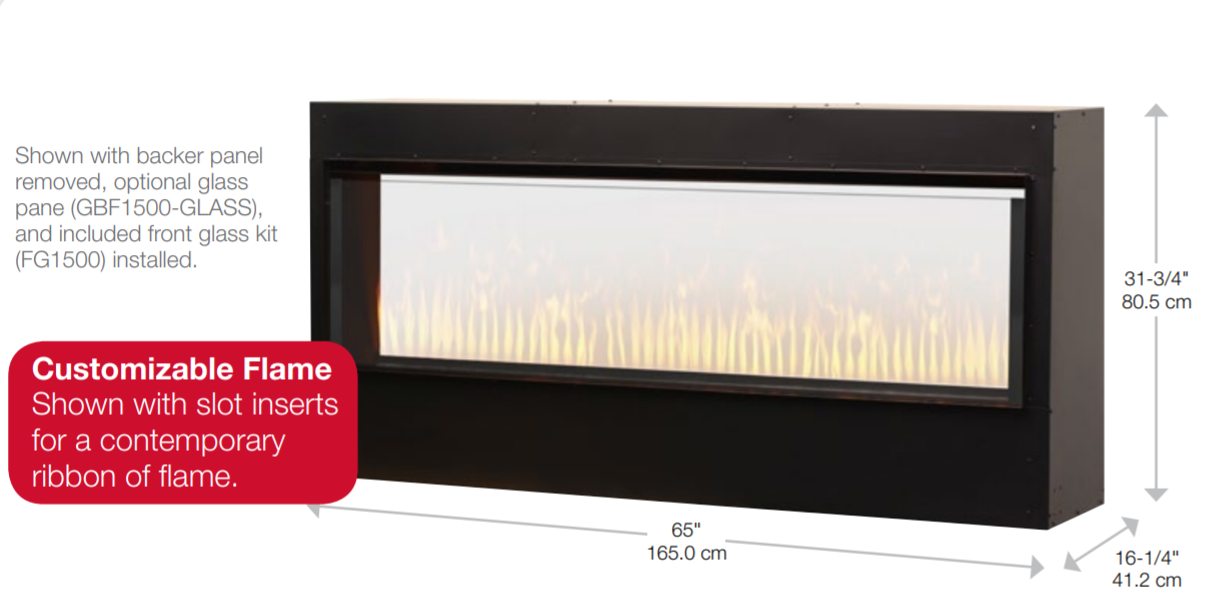 Dimplex Opti-Myst Pro 1500 Built-In Electric Firebox