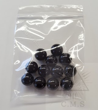 Ballot balls black