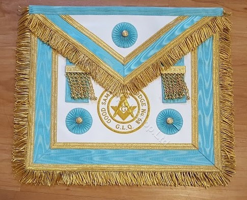 Centennial Trim MM Apron with Fringe & Lodge Badge, Real Leather ...