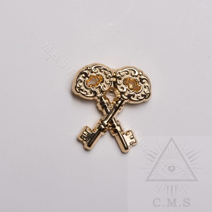Masonic lodge officers lapel pin