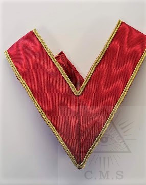Red Collar with Gold Trim - Masonic Supply Shop Canada