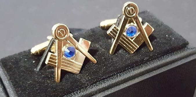 Masonic Cufflink and Stud set