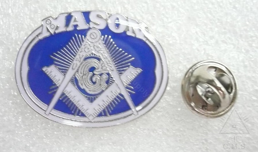 Masonic lapel Pin with SQ & C design - Masonic Supply Shop Canada