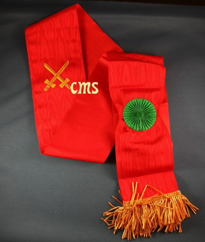 Knight Mason Red Sash - Masonic Supply Shop Canada