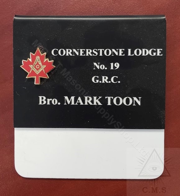 Masonic Name Tag Custom: Masonic Supply Shop (Freemason Store)