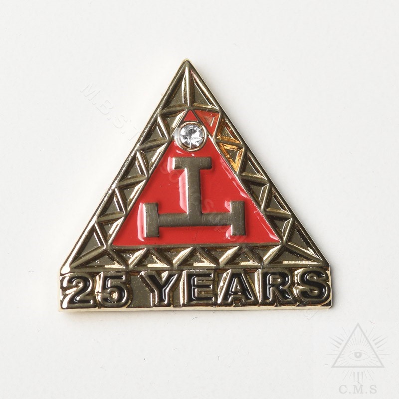 Royal Arch 25 Year Member Pin - Masonic Supply Shop Canada